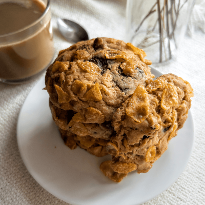 Chocolate Cornflake Cookie Recipe - Bakeomaniac