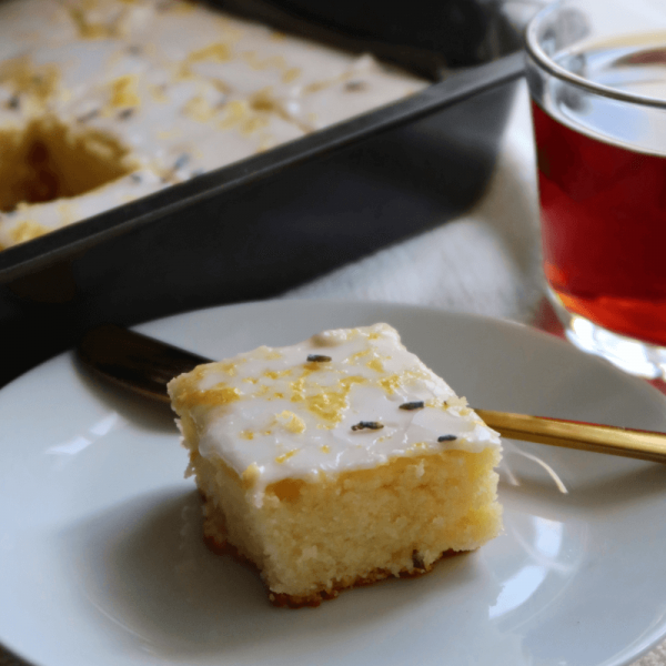 Lemon Glaze Cake Squares Recipe - Baking Made Simple by Bakeomaniac